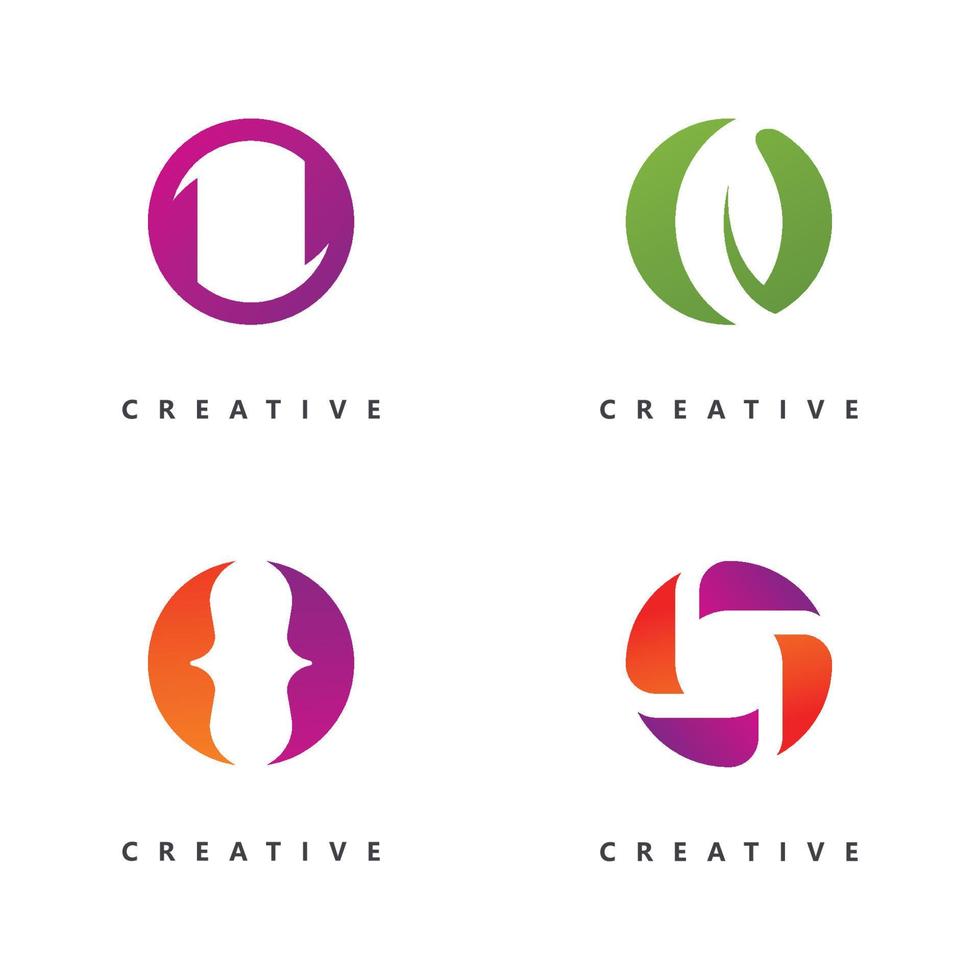 plantilla de vector de logotipo de letra o diseño de logotipo inicial de letra o creativa ...