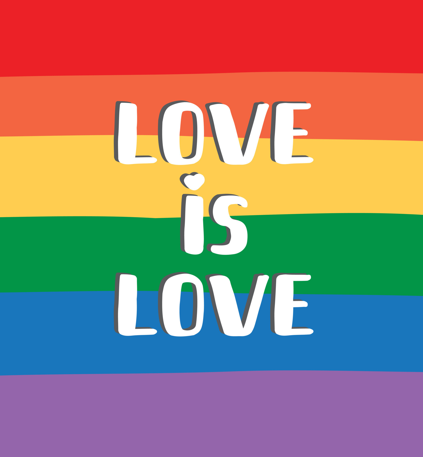 Vector lgbt rainbow flag with love wins lettering 14462076 Vector Art ...