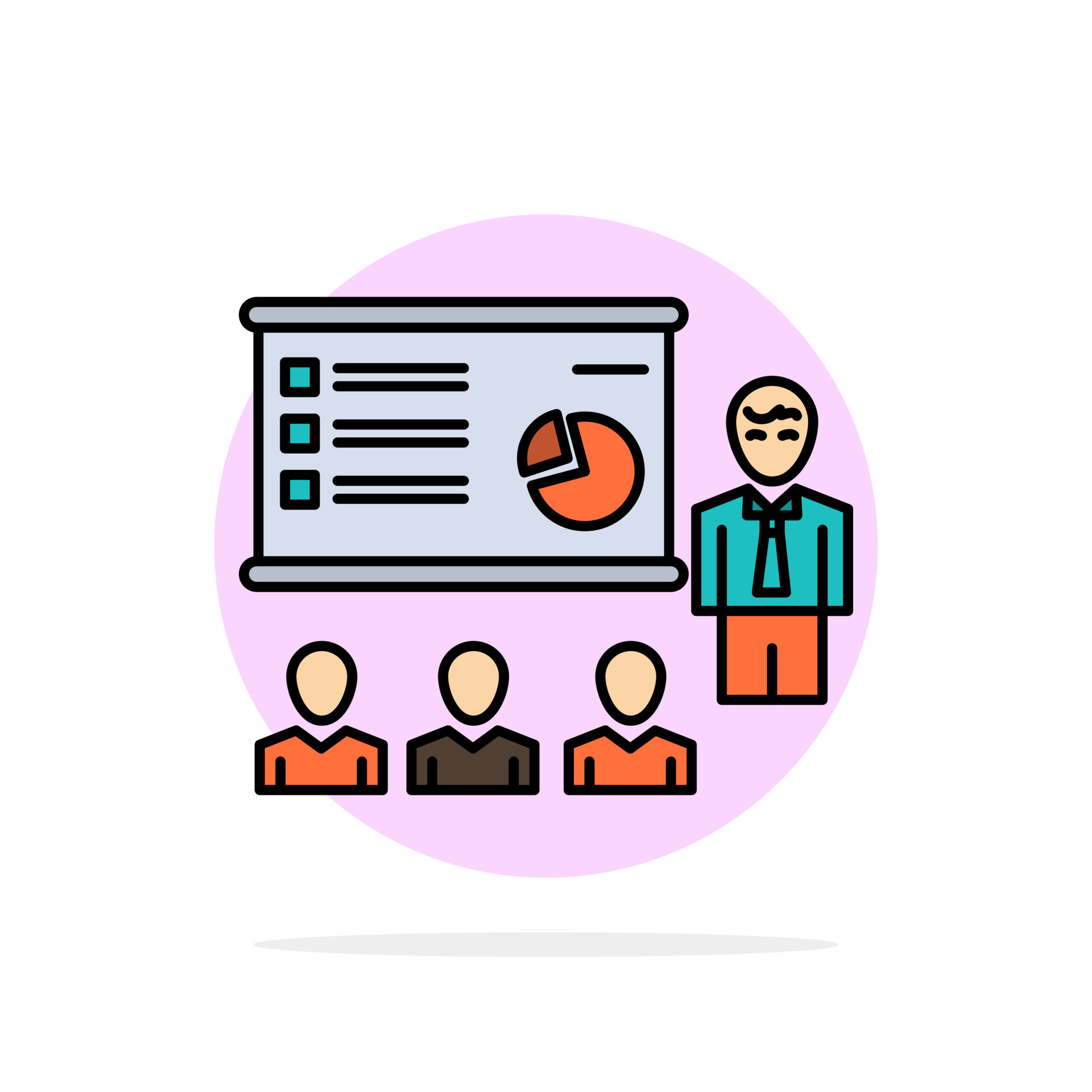 Presentation Analytics Business Graph Marketing People Statistics Abstract Circle Background