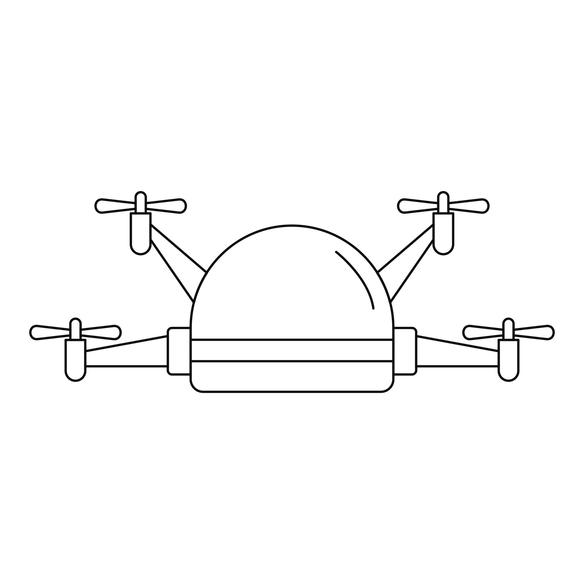 Small Drone Icon Outline Style 14462285 Vector Art At Vecteezy