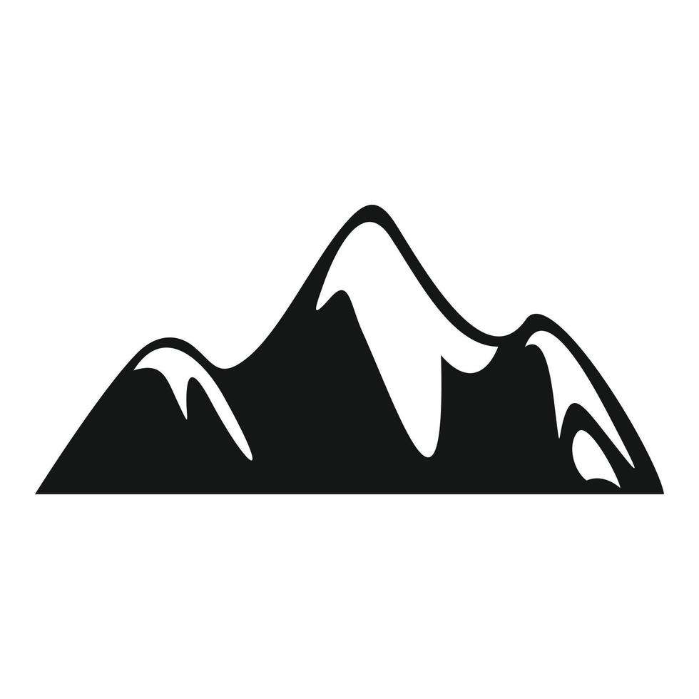 Mountain icon, simple style 14462483 Vector Art at Vecteezy