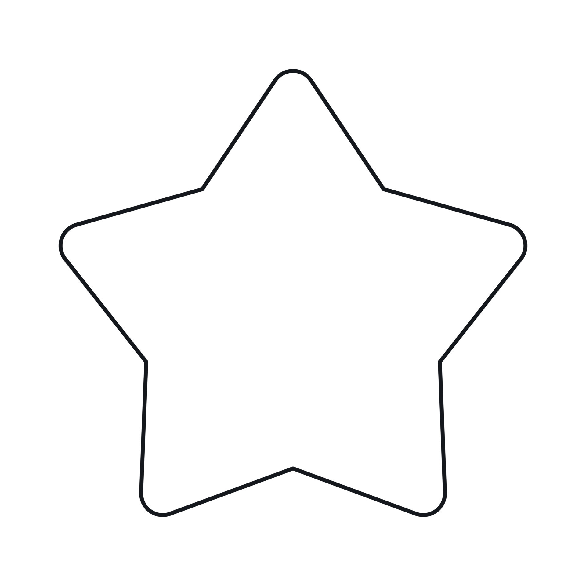 Star icon, outline style 14462535 Vector Art at Vecteezy