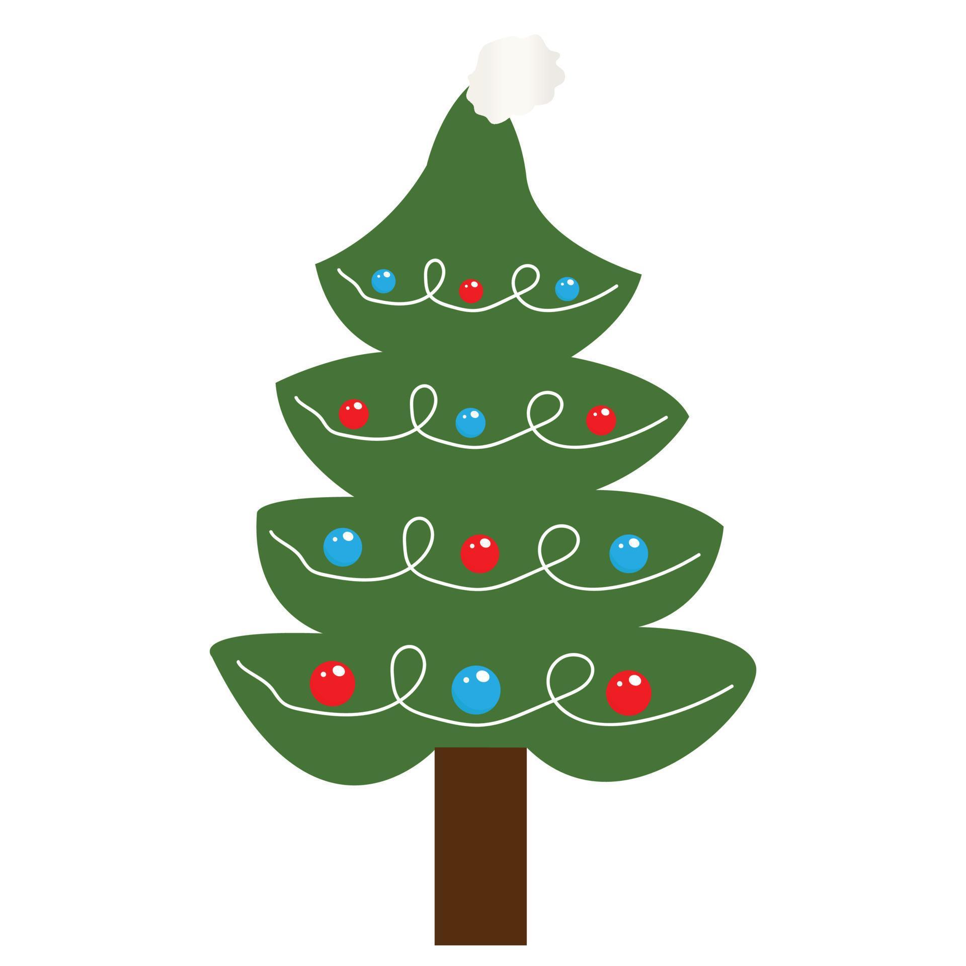 Christmas Tree Clipart Vector Free Download at Lincoln Vincent blog