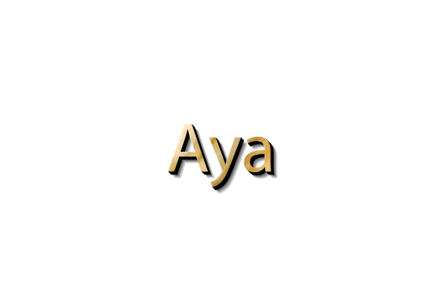 Aya 3d Mockup Name 14463390 Png