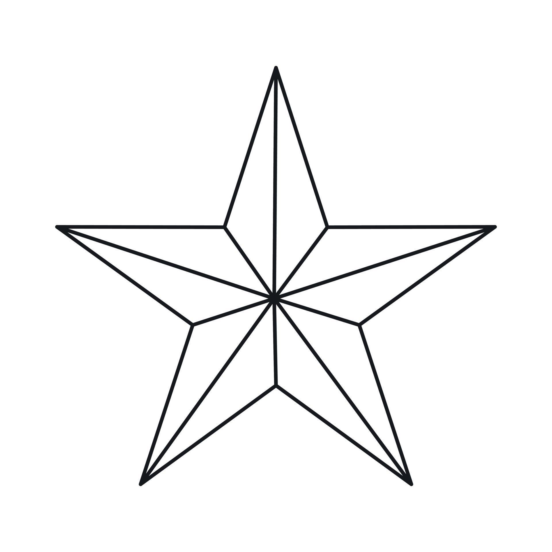 Star icon, outline style 14464786 Vector Art at Vecteezy