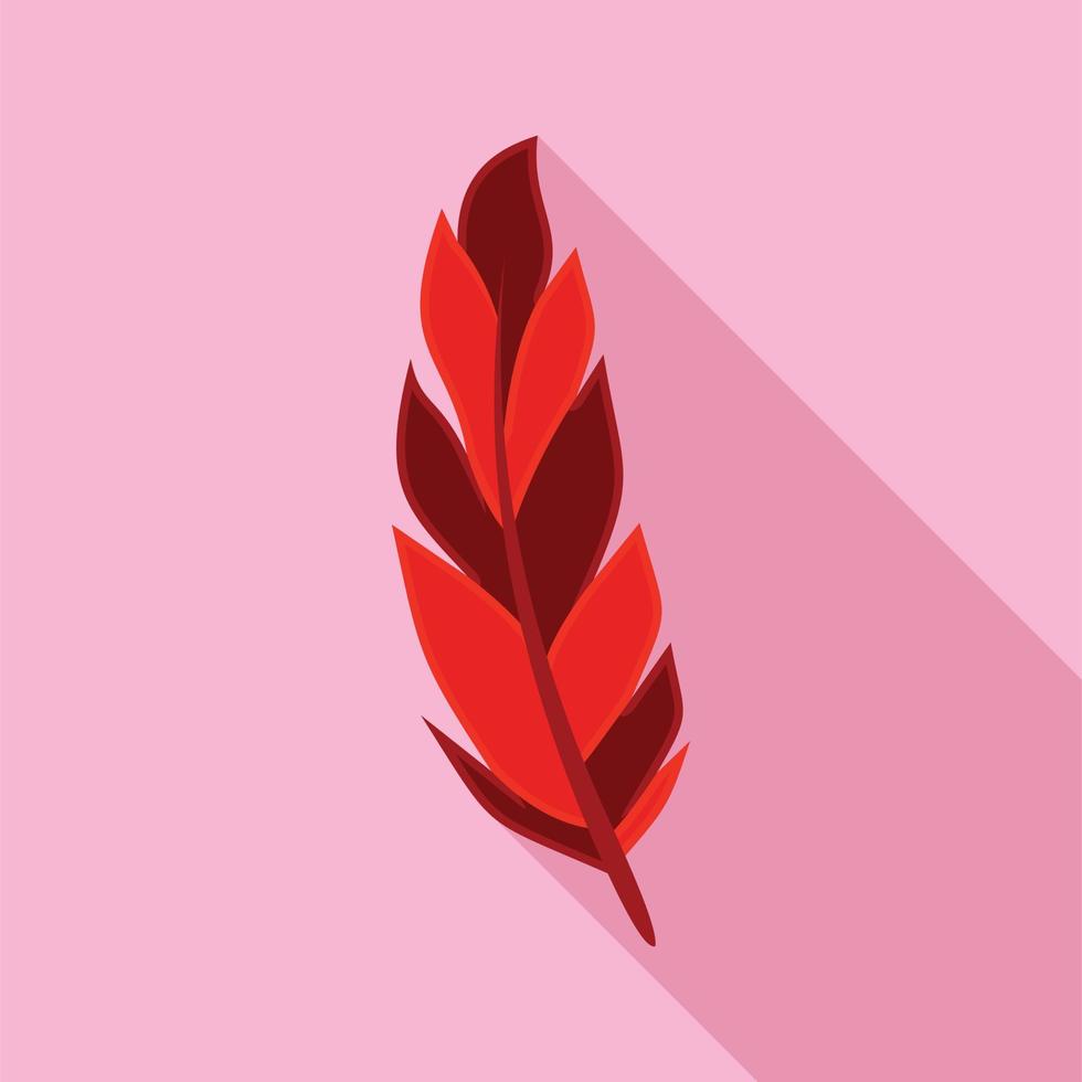 Peacock Feather Icon Flat Style 14465174 Vector Art At Vecteezy