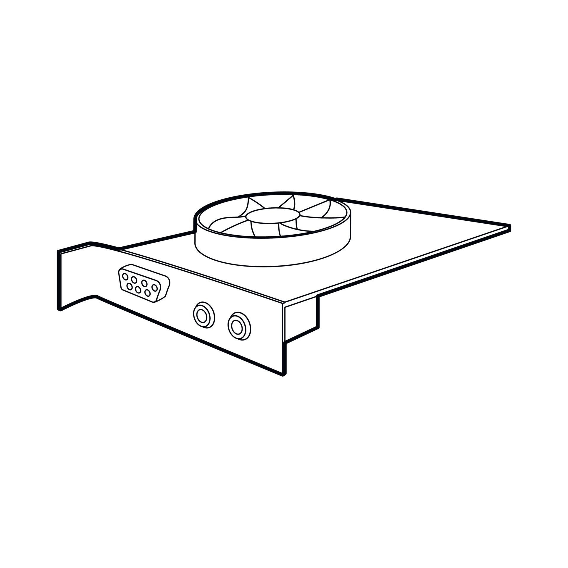 Cpu Cooler Icon Outline Style 14465771 Vector Art At Vecteezy