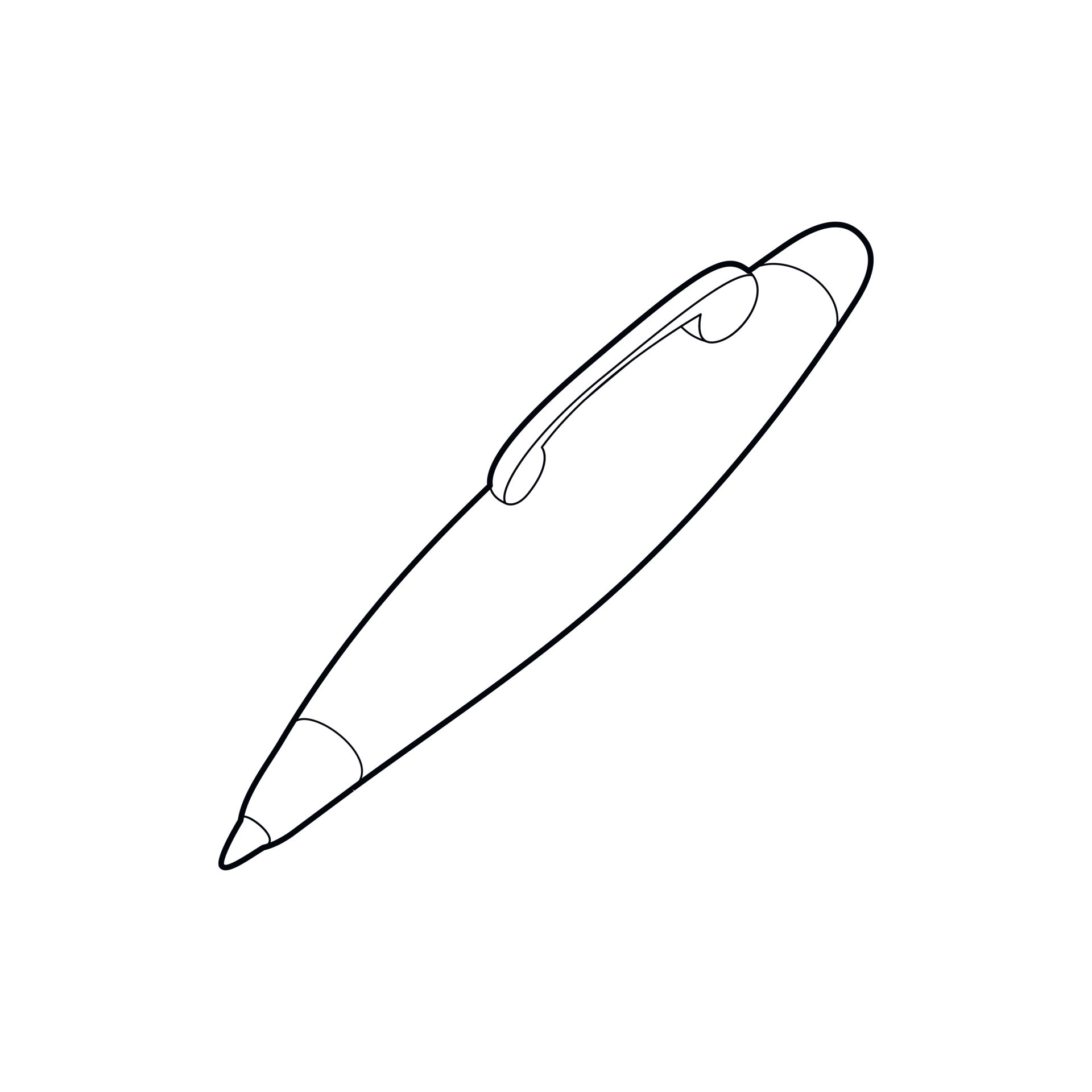 Pen Icon Outline Style 14465822 Vector Art At Vecteezy