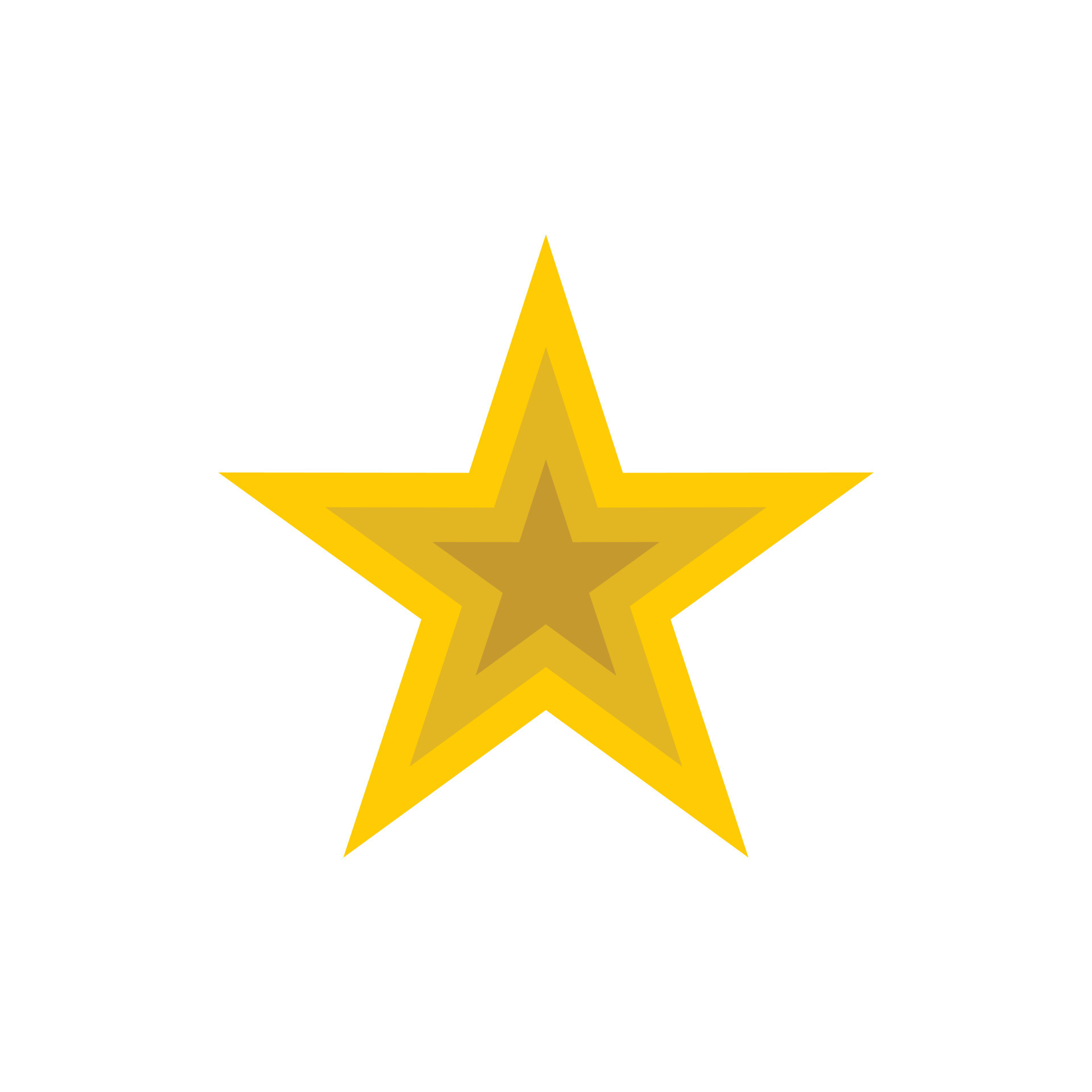 Golden star icon, flat style 14465827 Vector Art at Vecteezy