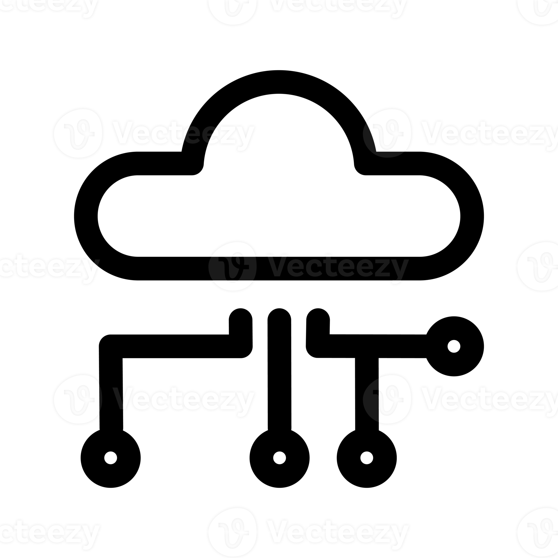 Cloud Hosting Icon Design For Computer And Digital Technology Theme 14466512 Png