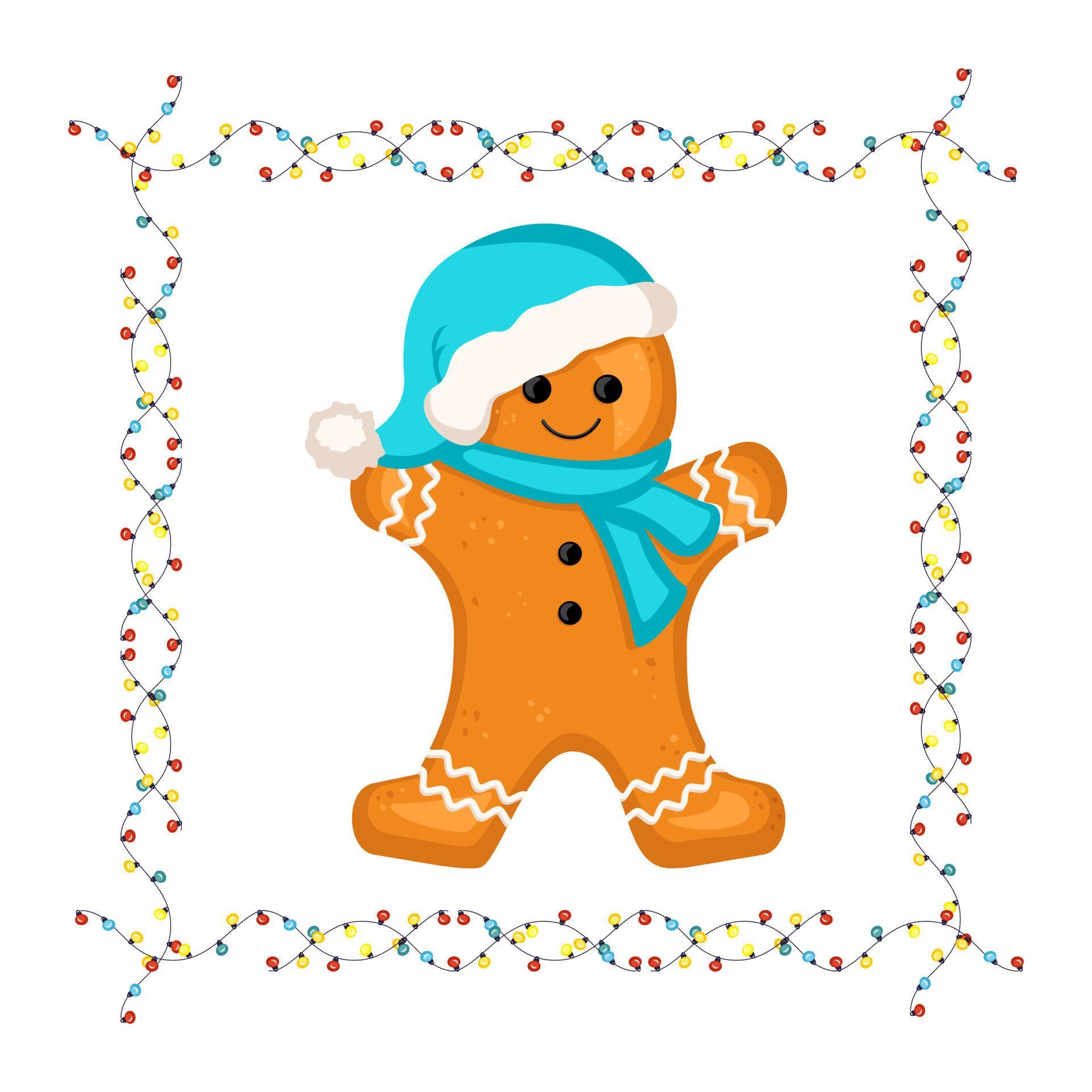 Gingerbread man, decoration for new year, Christmas and holidays in ...