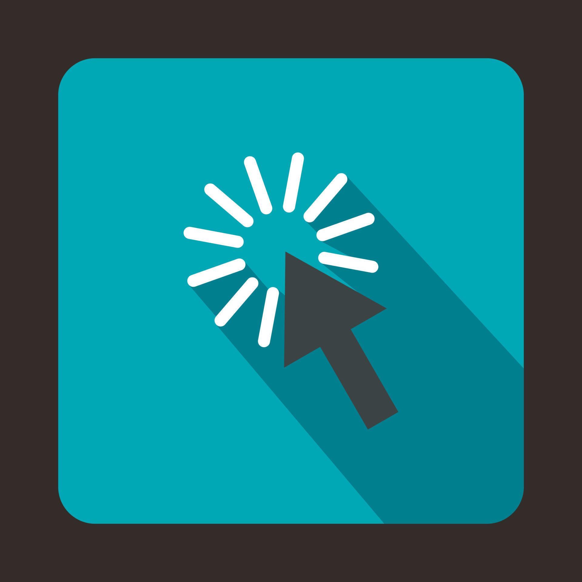 Move cursor icon, flat style 14468903 Vector Art at Vecteezy