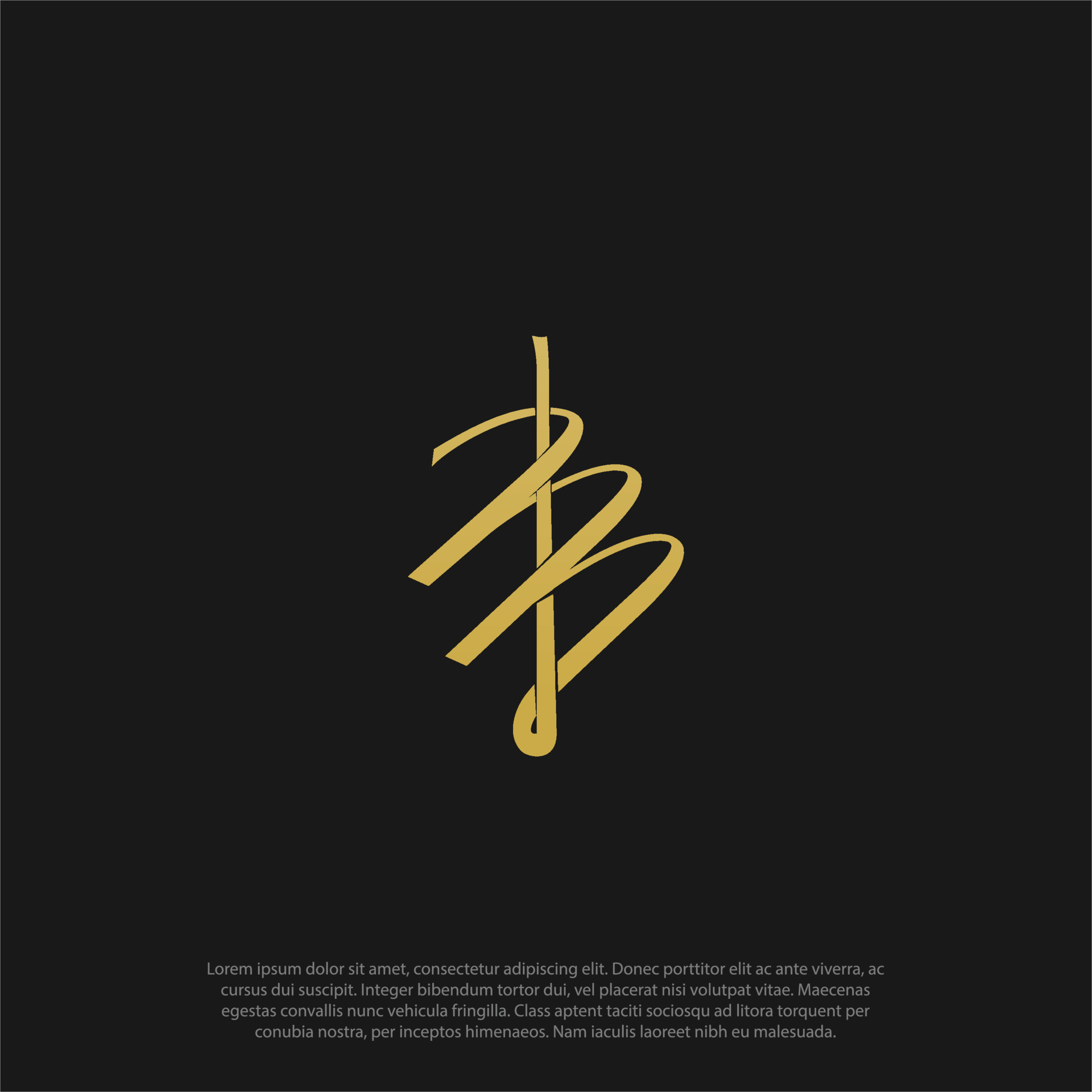 Bm Mb Initials Letter Signature Script Handwritten One Line Logo Design 14469638 Vector Art At