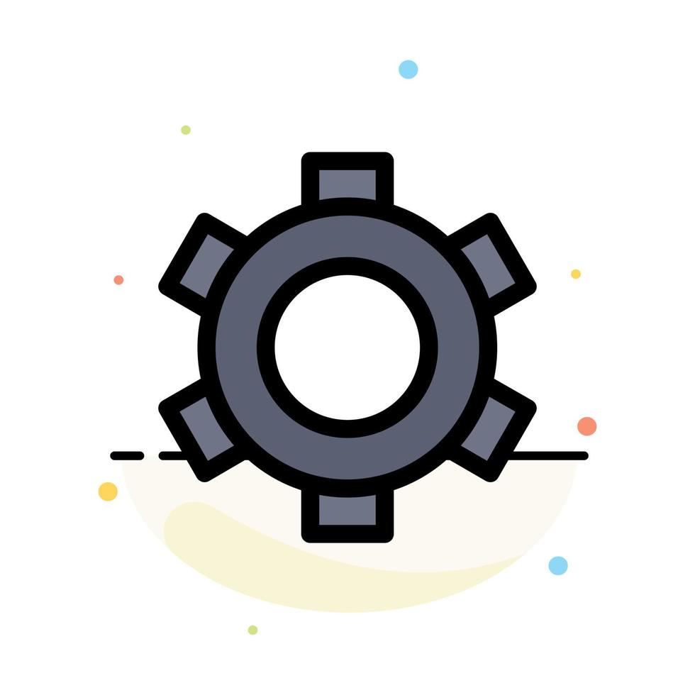 Basic Gear Setting Ui Abstract Flat Color Icon Template 14470355 Vector Art at Vecteezy