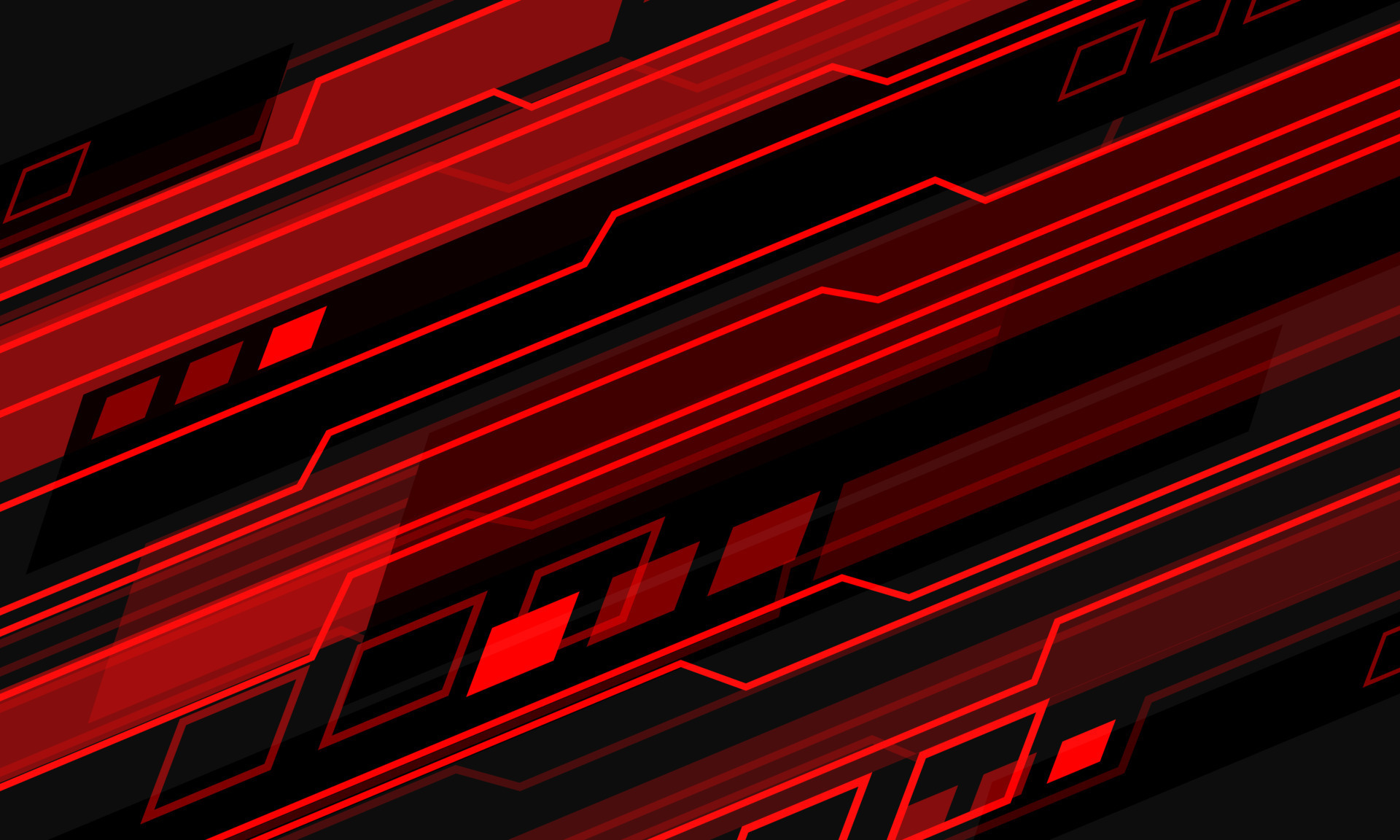 Abstract Black Red Line Circuit Cyber Slash Dynamic Geometric Design Ultramodern Futuristic