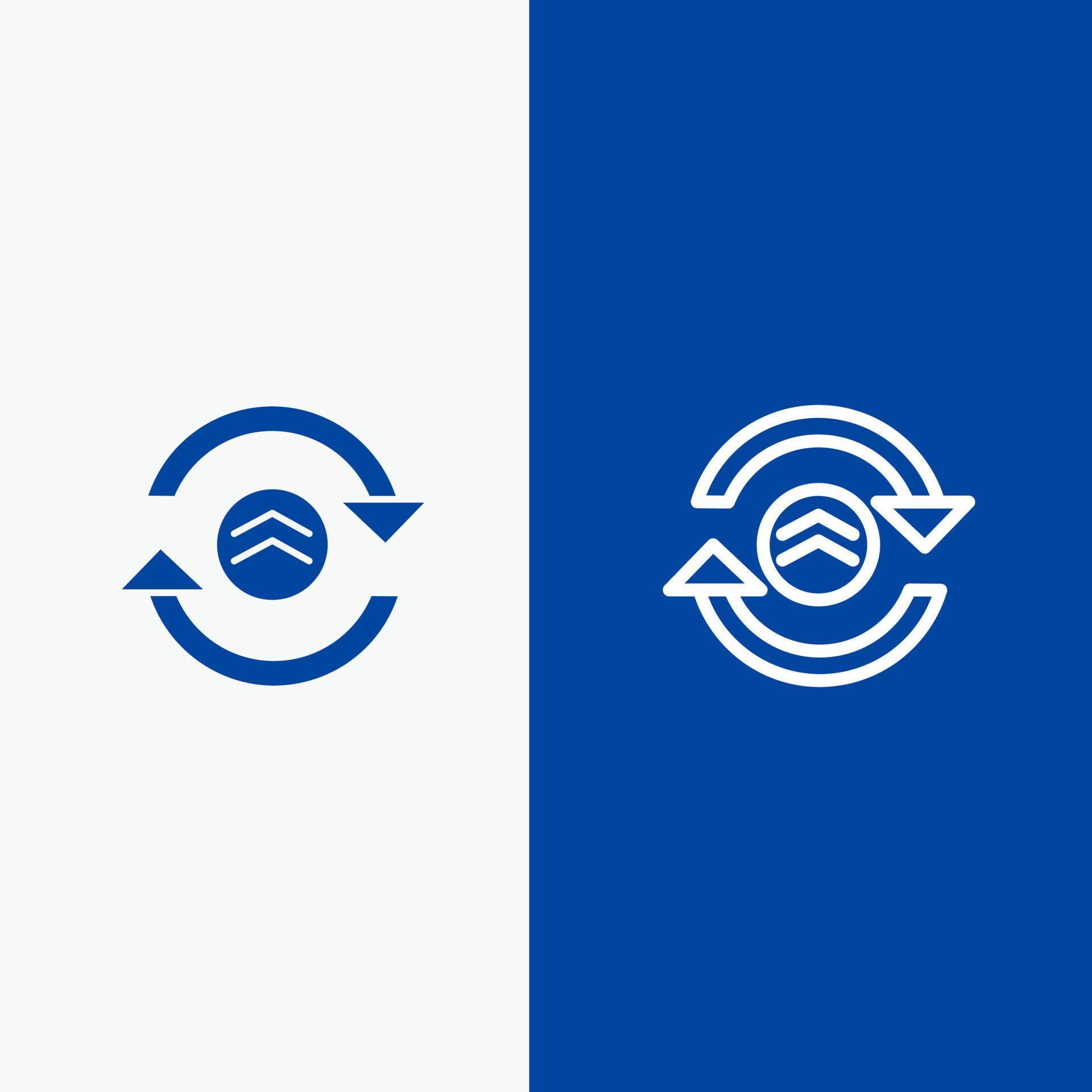 Arrow Refresh Reload Computing Line and Glyph Solid icon Blue banner 14471690 Vector Art at Vecteezy