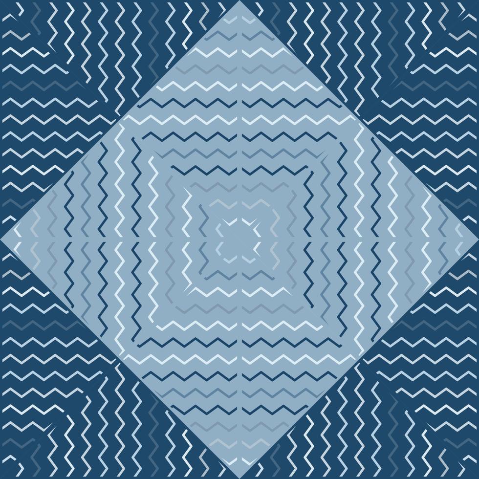 Hand drawn wavy seamless pattern. Abstract zig zag lines mosaic ...