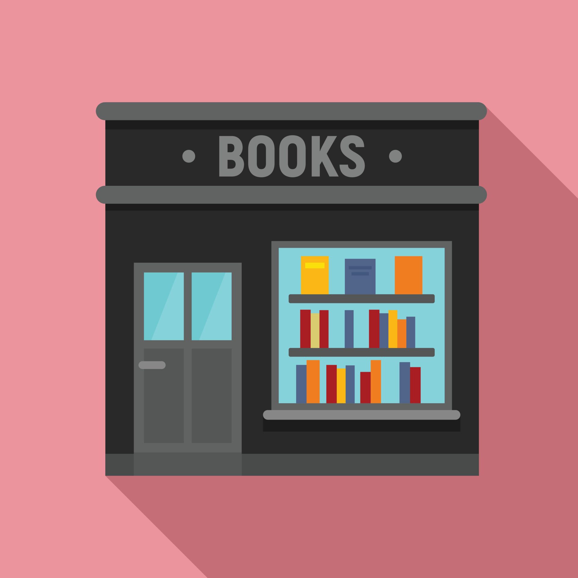 Books store icon, flat style 14473464 Vector Art at Vecteezy Books store icon, flat style 14473464 Vector Art at Vecteezy