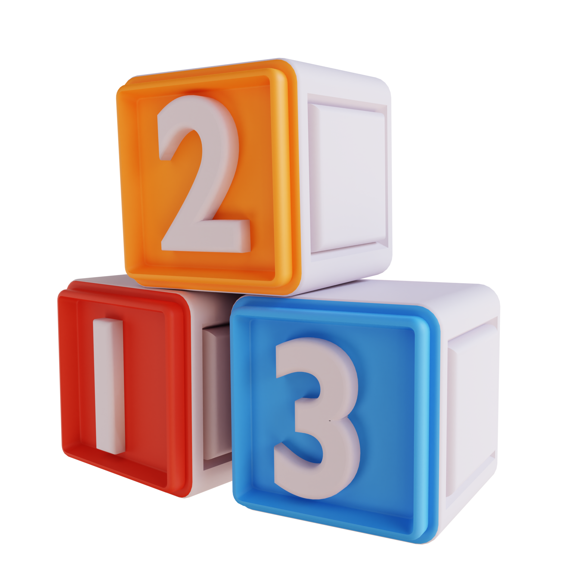 Free 3D illustration number blocks 14473874 PNG with Transparent Background
