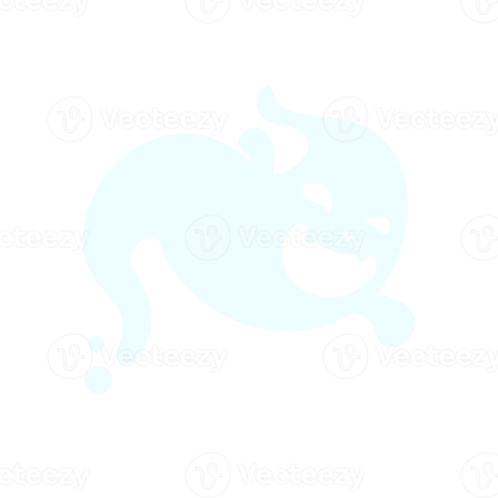 A Cartoon White Evil Ghost That Has Fun Haunting People On Halloween