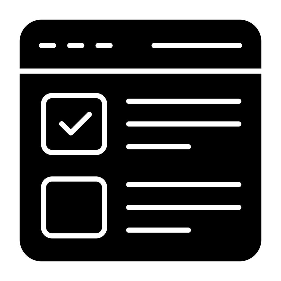 Perfect design icon of web list 14476815 Vector Art at Vecteezy