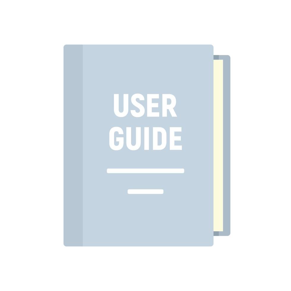 User Guide Icon Flat Style 14477105 Vector Art At Vecteezy