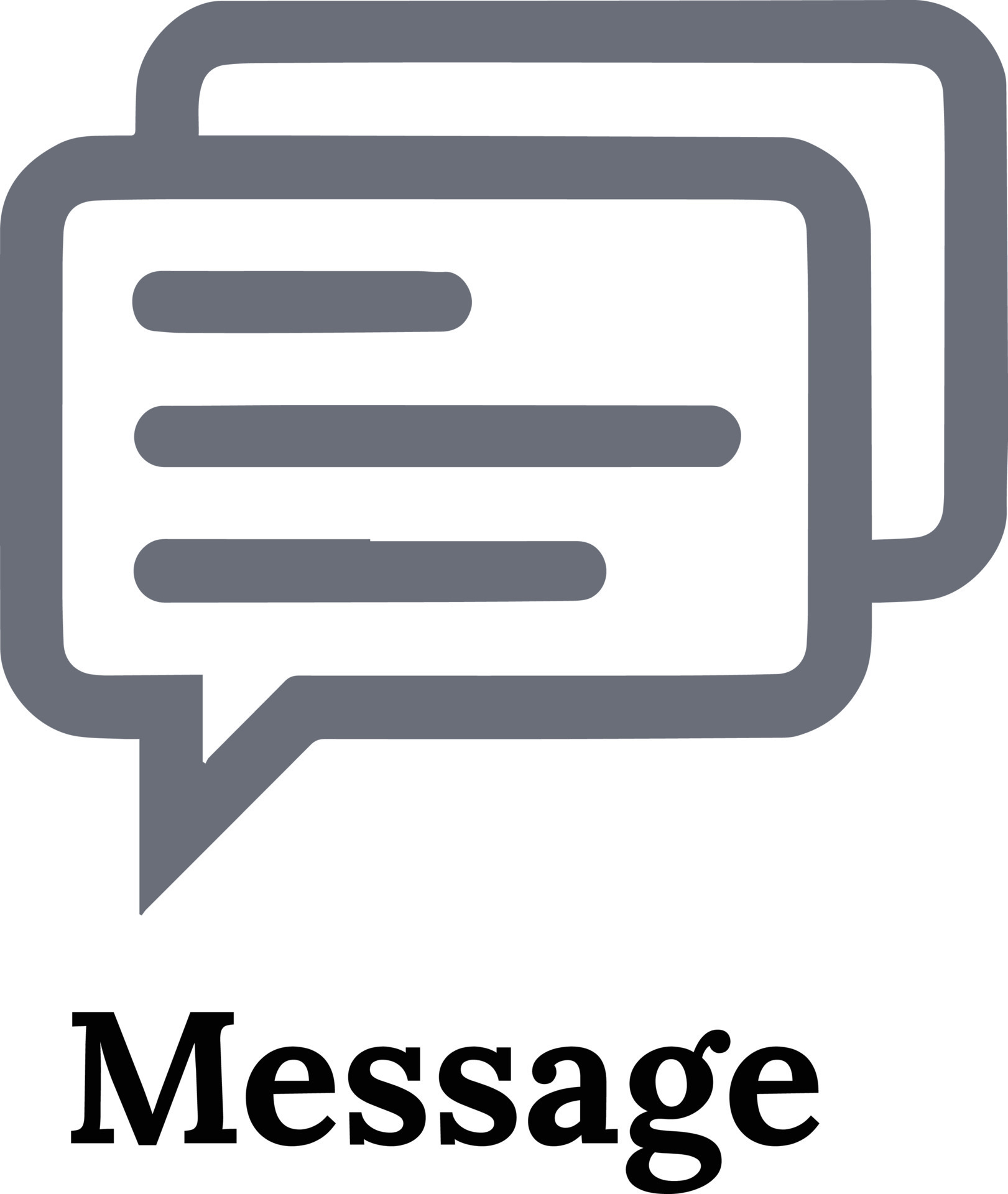 Message icon. Vector Fully editable and scalable 14477324 Vector Art at ...