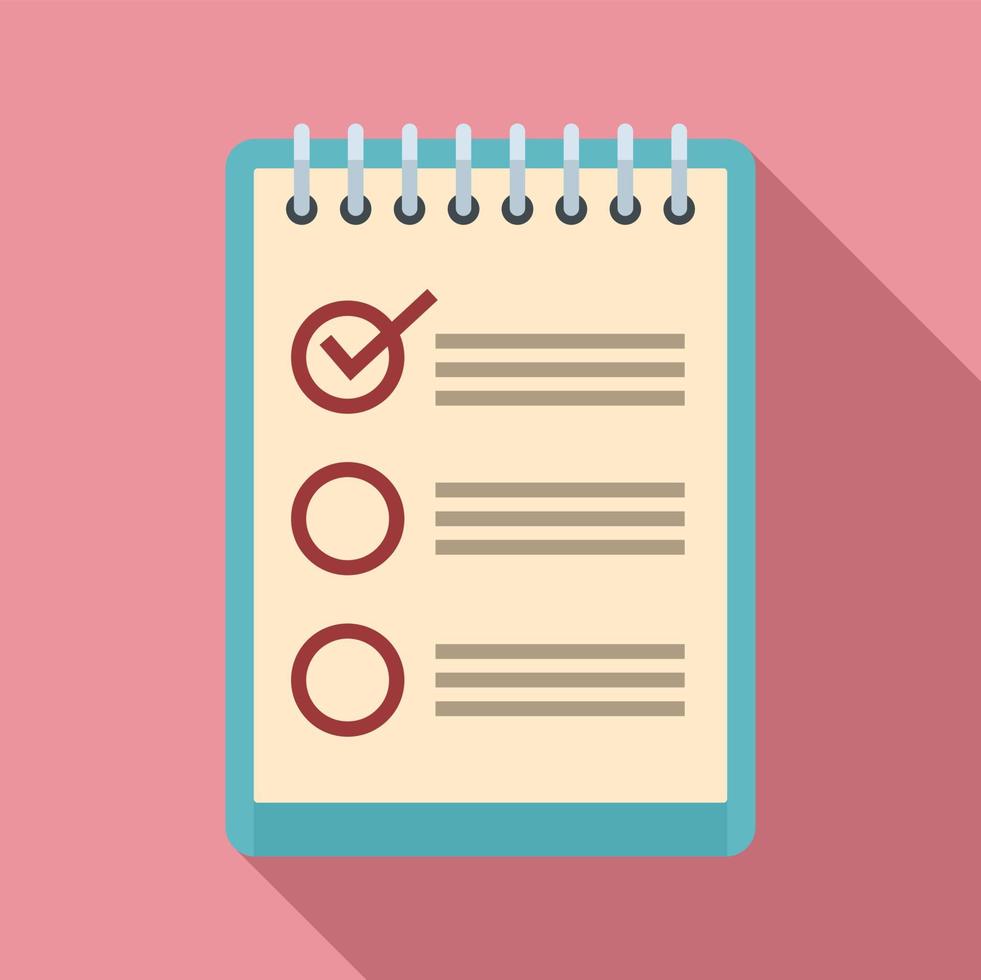Checklist icon, flat style 14478938 Vector Art at Vecteezy