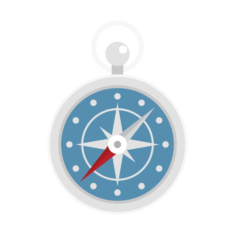 Navigation Ship Compass Icon Flat Style 14479394 Vector Art At Vecteezy