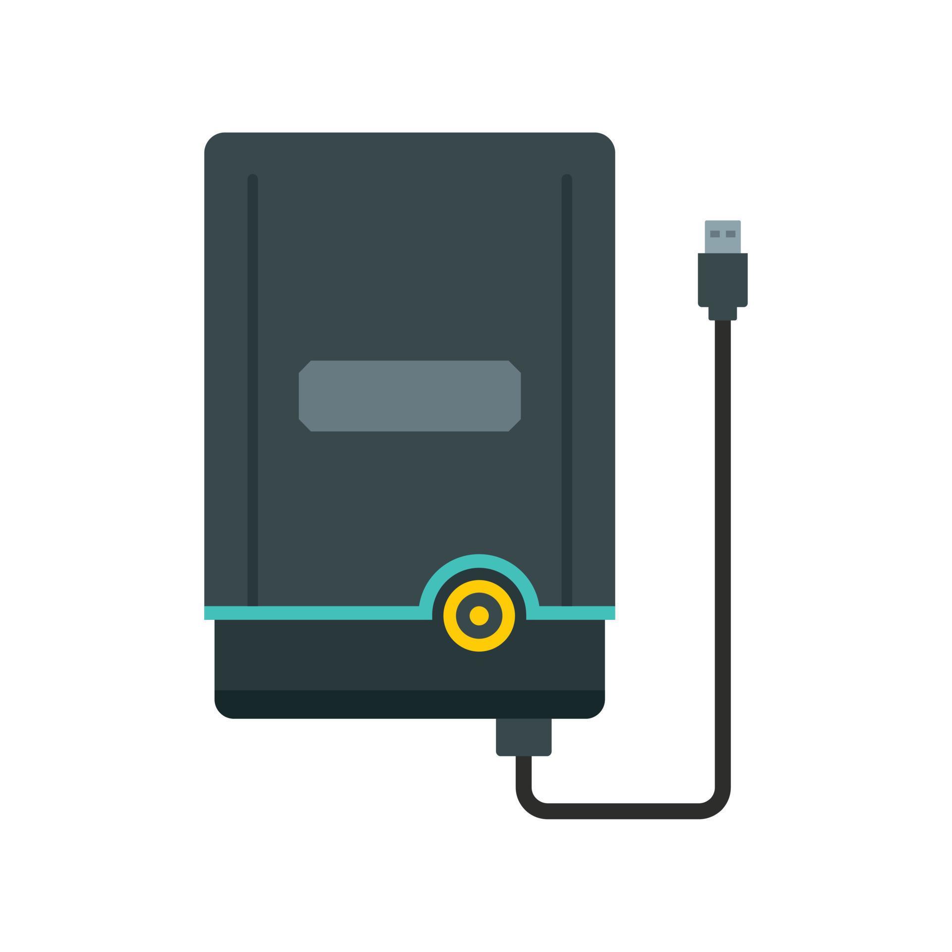 Portable hard disk icon, flat style 14480226 Vector Art at Vecteezy Portable hard disk icon, flat style 14480226 Vector Art at Vecteezy