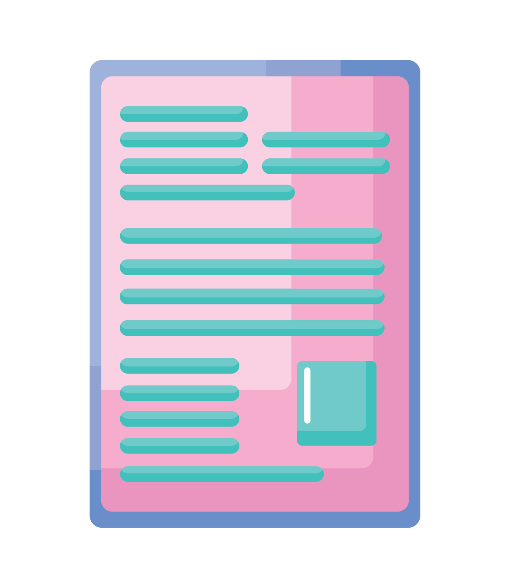 Pink Document File Paper Format 14481456 Vector Art At Vecteezy