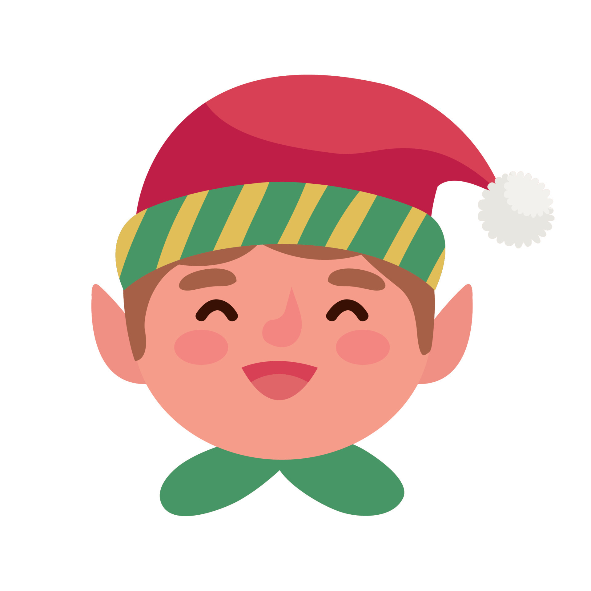 Cute Elf Christmas 14482213 Vector Art At Vecteezy