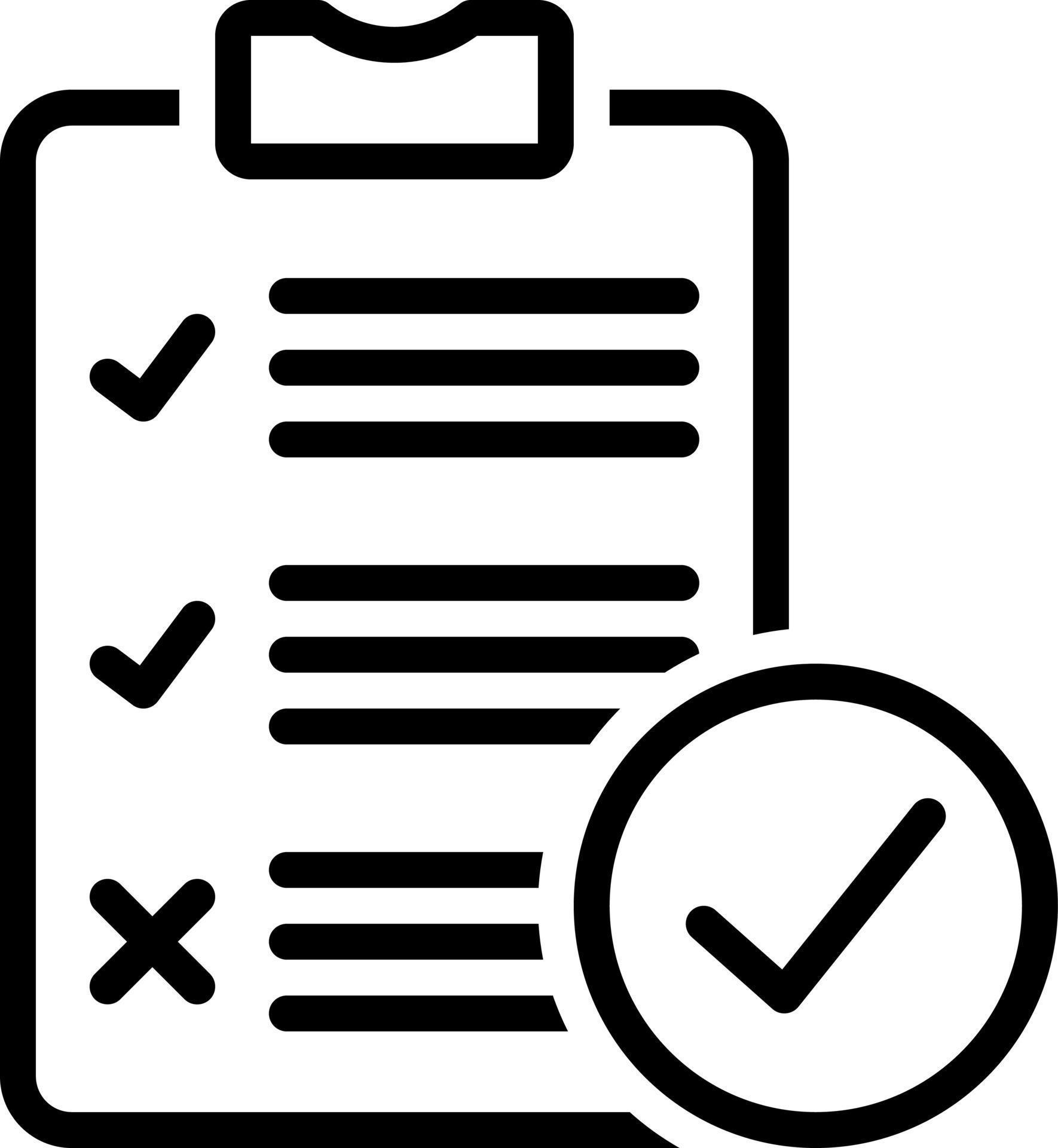 line icon for survey, analysis, check, inquiry, review, report, list ...