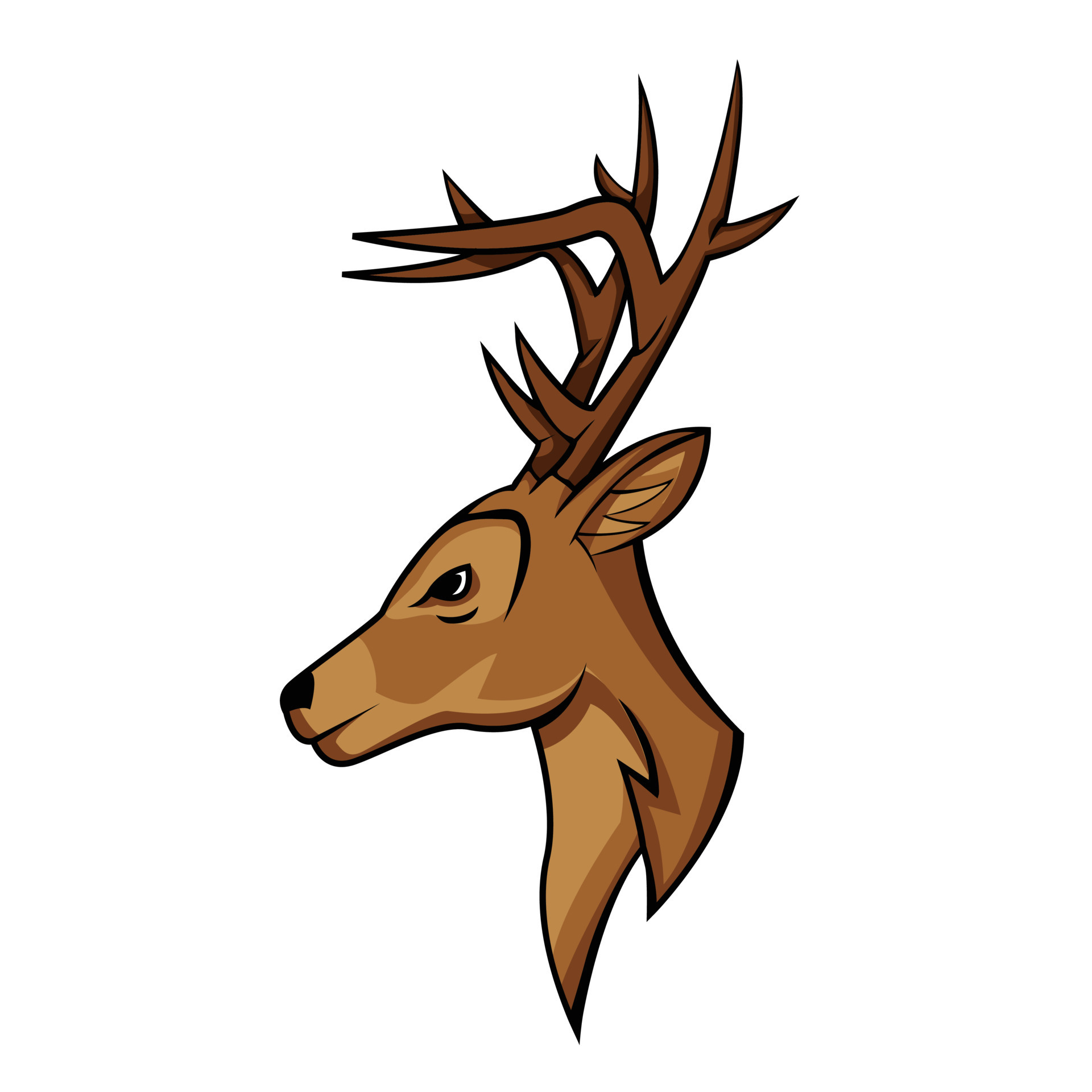 Deer Head Side View Illustration 14486282 Vector Art at Vecteezy Deer Head Side View Illustration 14486282 Vector Art at Vecteezy