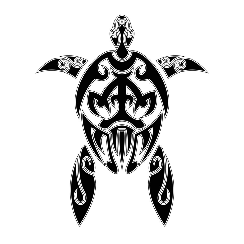Turtle Tattoo Illustration 14486515 Vector Art At Vecteezy