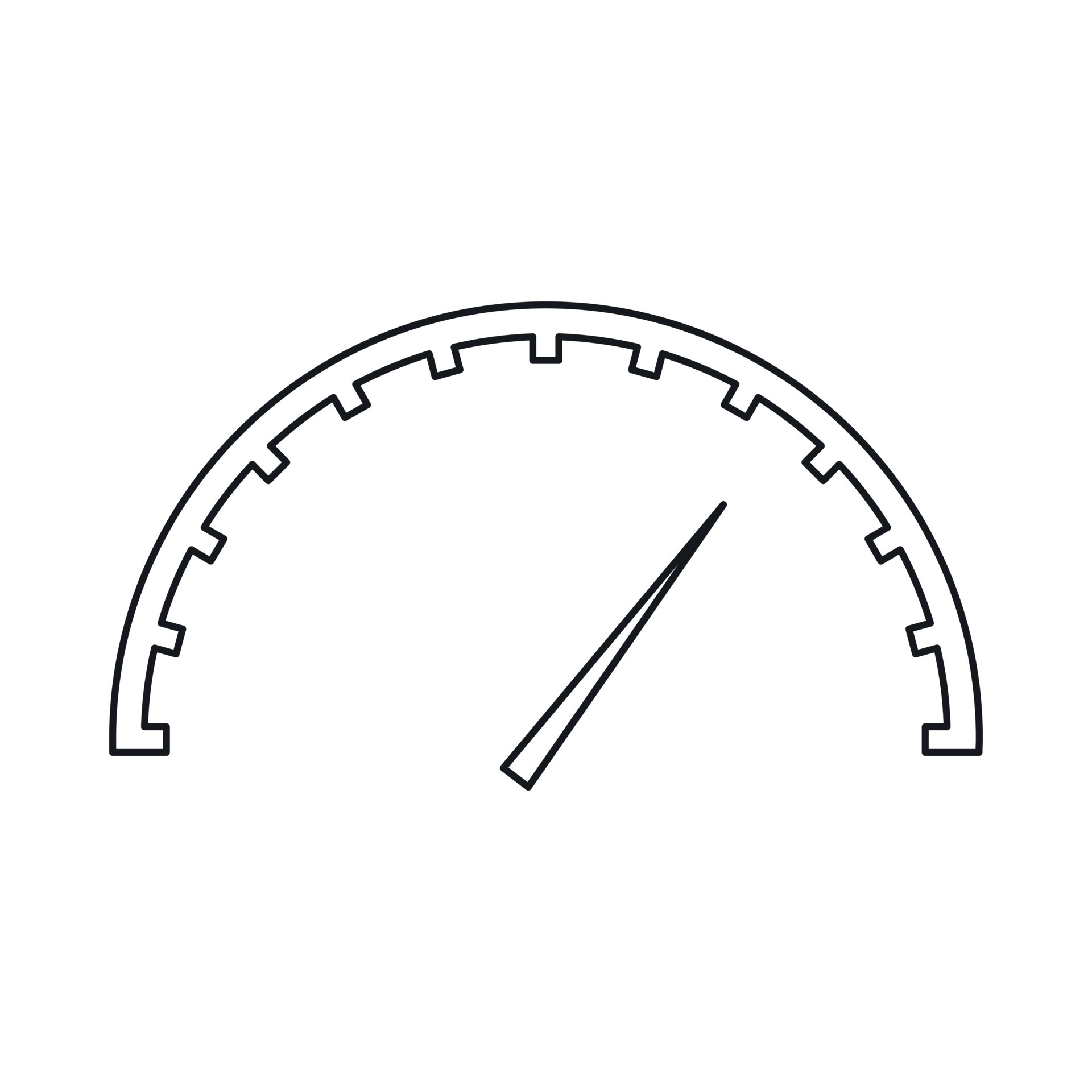 Speedometer Icon Outline Style 14487038 Vector Art At Vecteezy