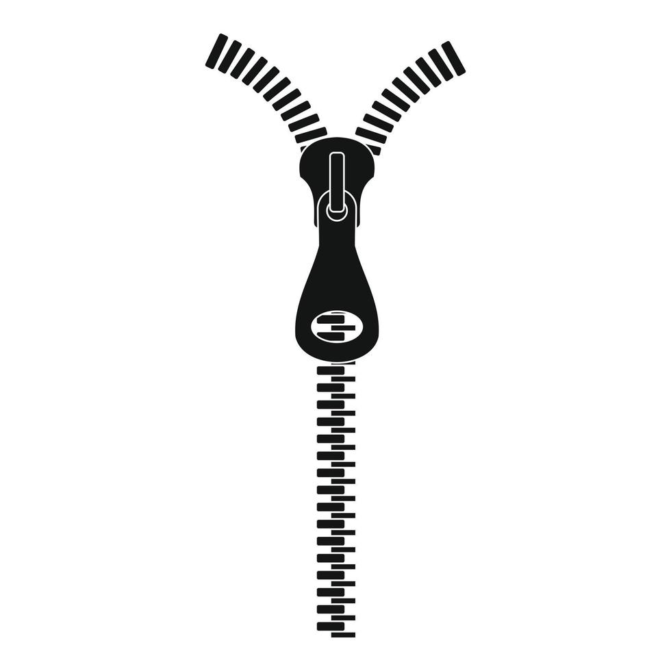 Short zip icon, simple style 14487343 Vector Art at Vecteezy