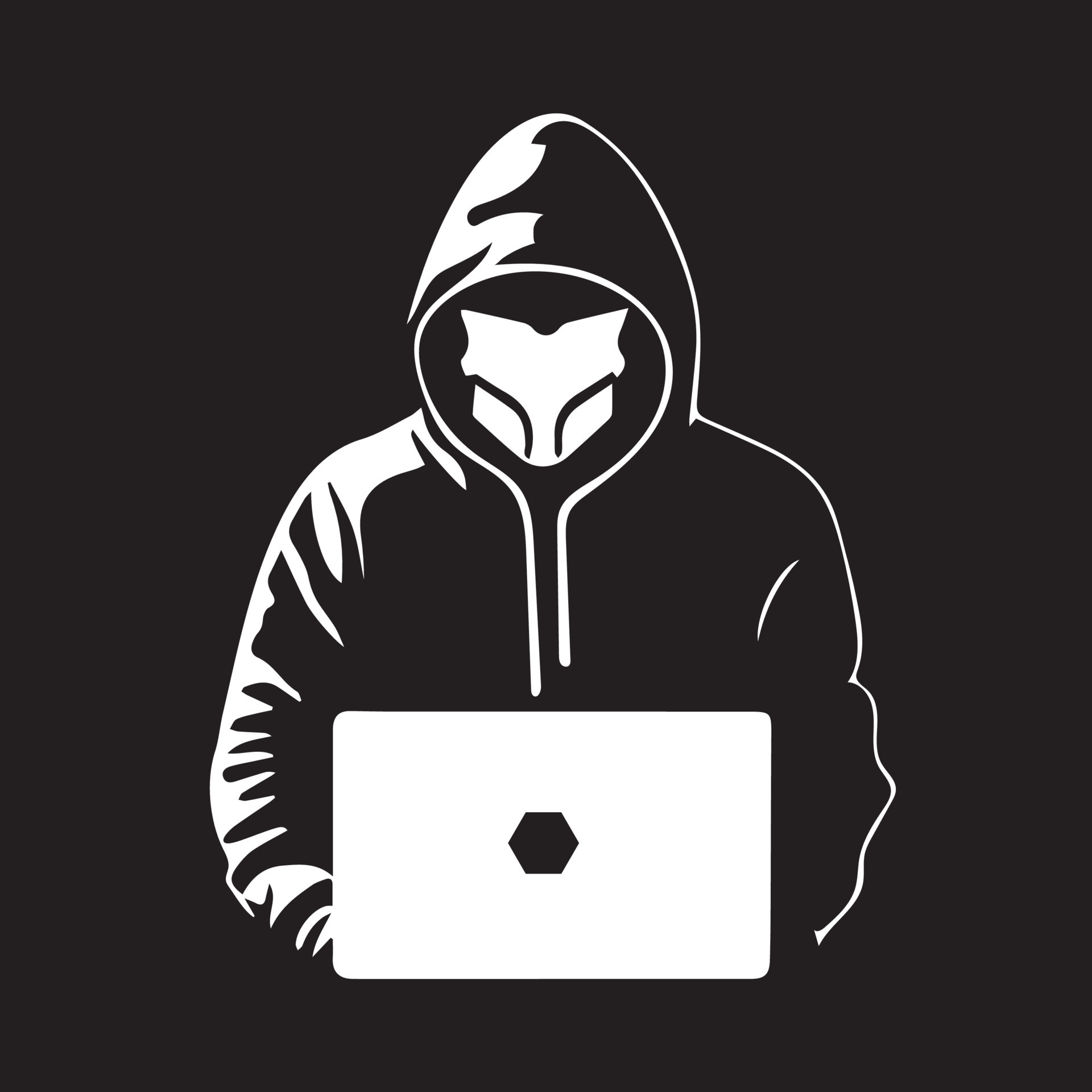 Hacker Logo Simple Minimal Vector Illustration 14487777 Vector Art At