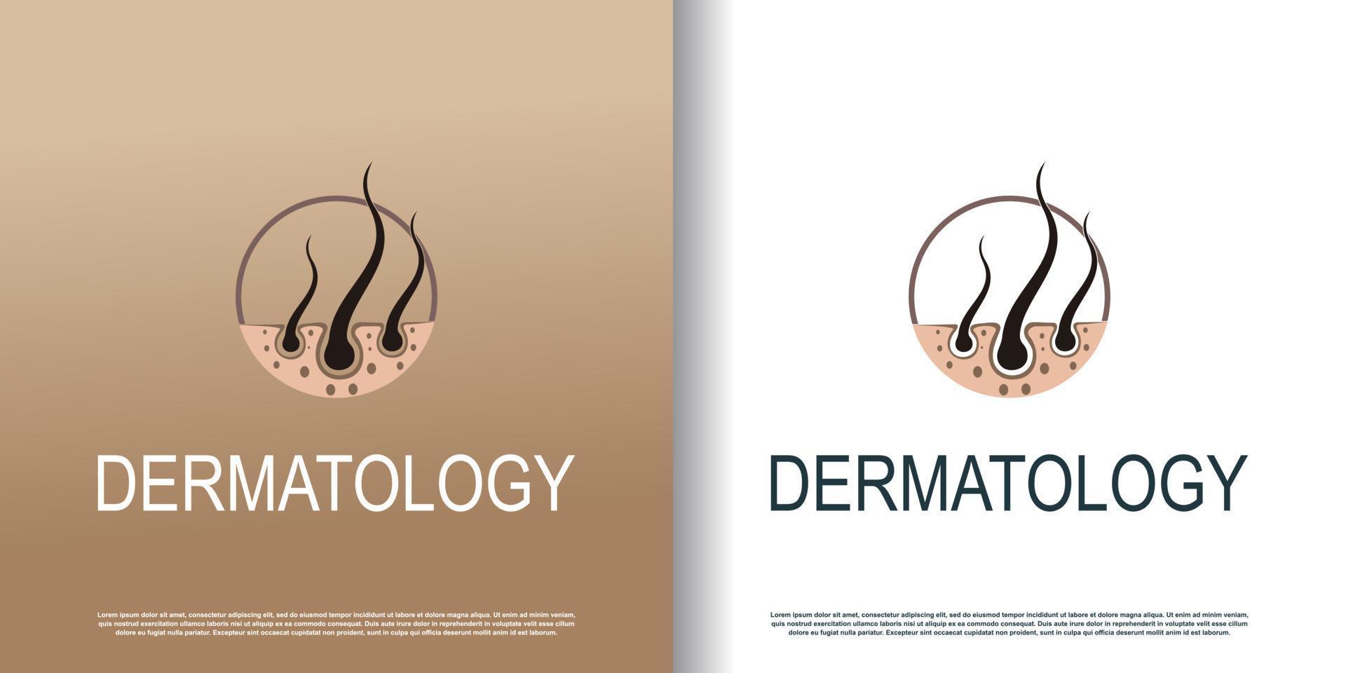 dermatology logo icon with creative concept design premium vector 14488830 Vector Art at Vecteezy