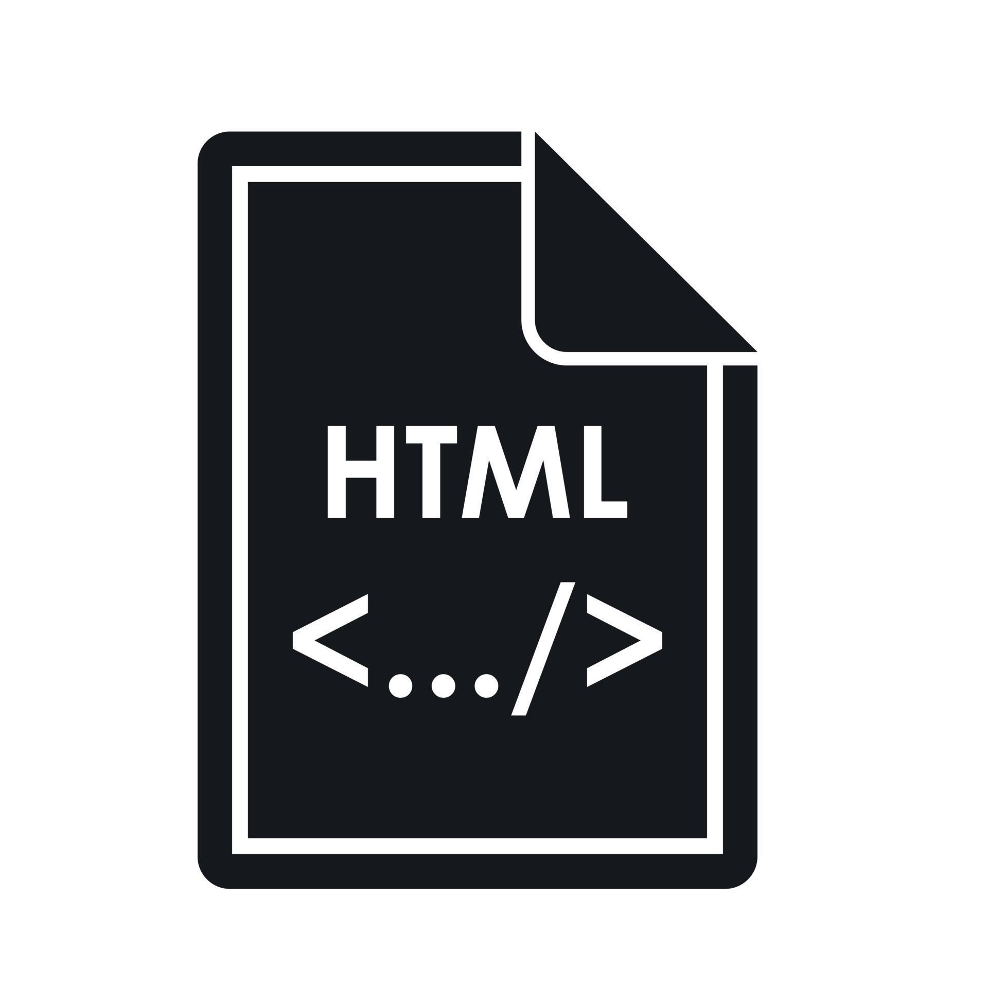 File HTML icon, simple style 14491607 Vector Art at Vecteezy