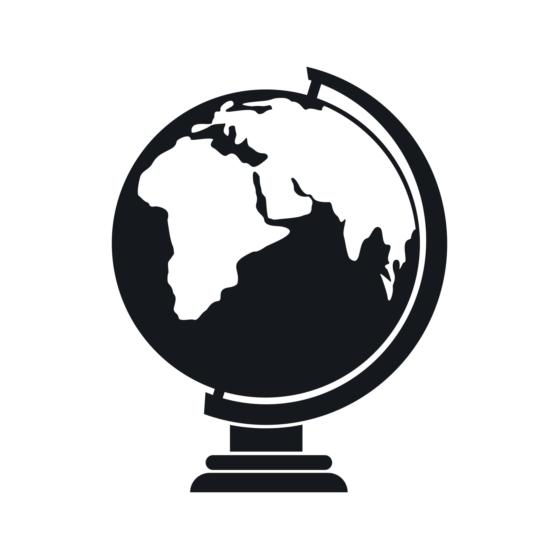 Globe icon, simple style 14491651 Vector Art at Vecteezy