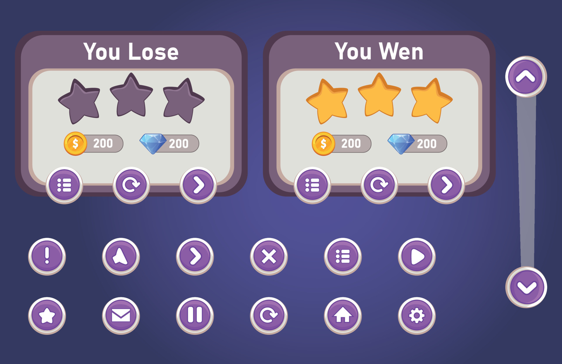 List Of Mobile Games User Interface Ui Ux 14493755 Vector Art At