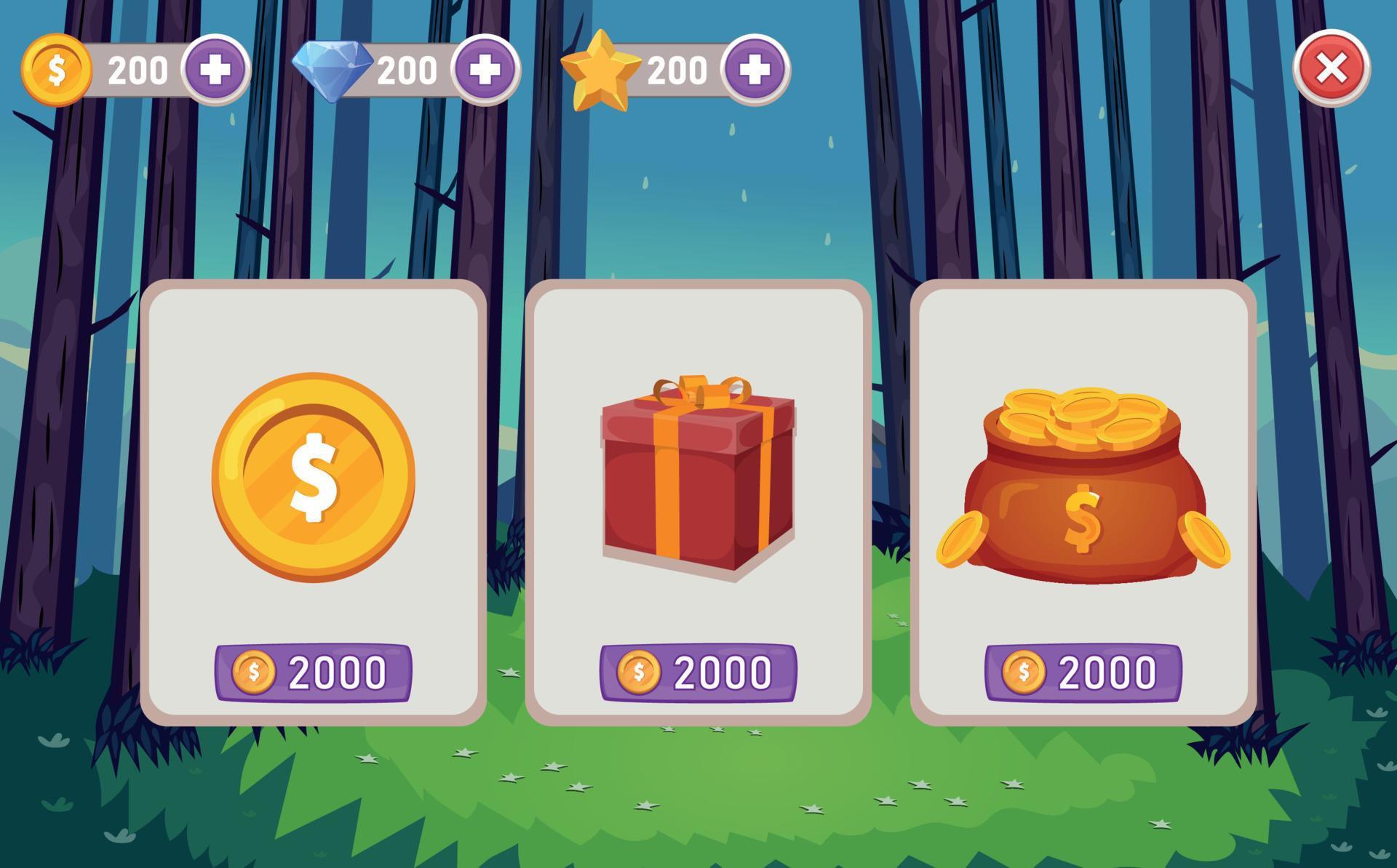 Mobile Game Store User Interface Ui Ux 14493758 Vector Art At Vecteezy
