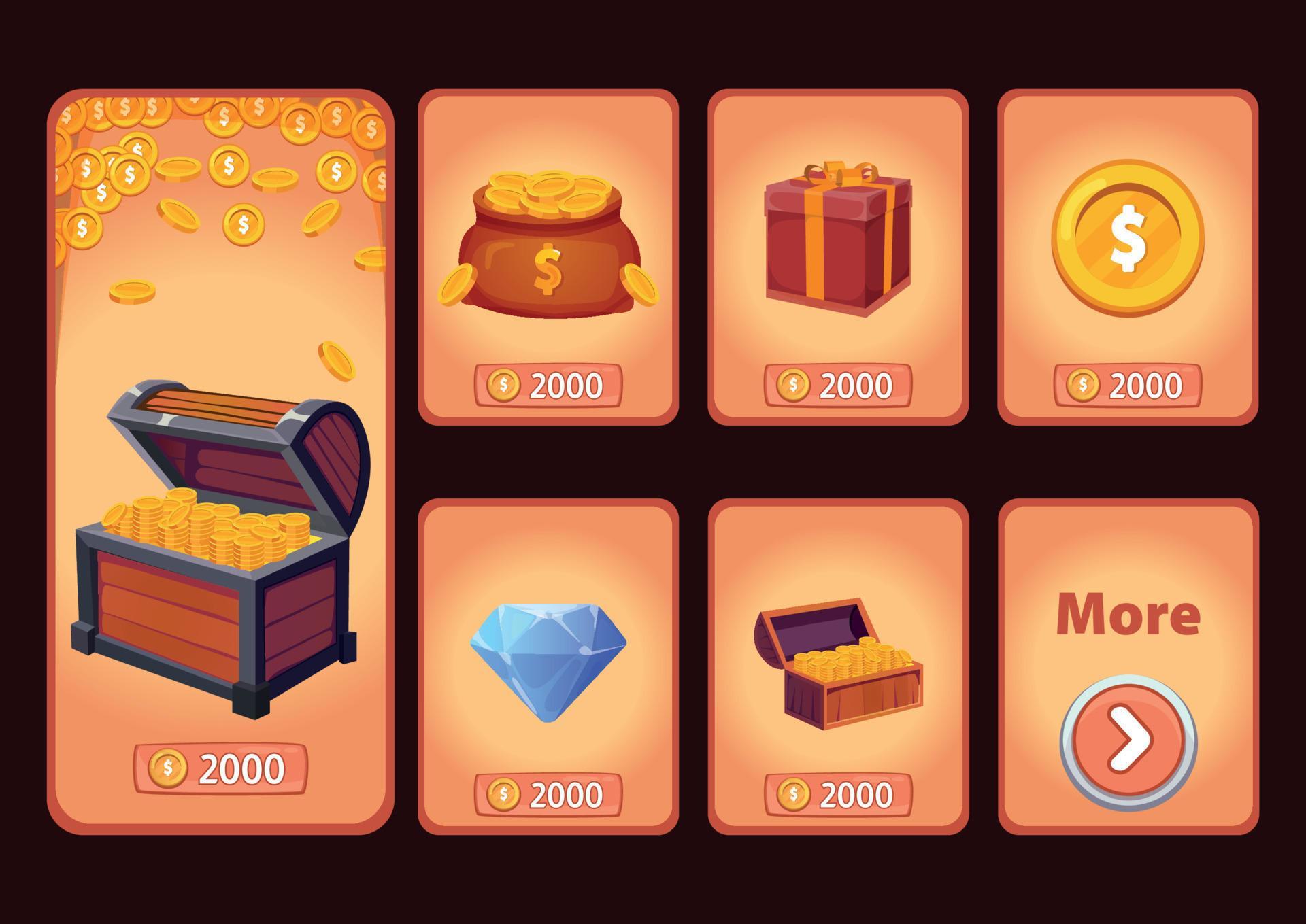 Mobile Game Store User Interface Ui Ux 14493760 Vector Art At Vecteezy