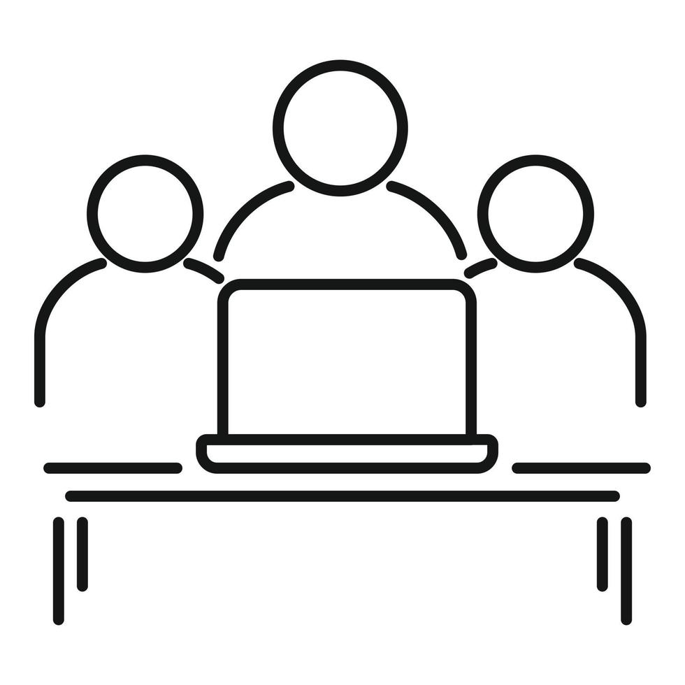 Office collaboration icon, outline style 14493876 Vector Art at Vecteezy Office collaboration icon, outline style 14493876 Vector Art at Vecteezy