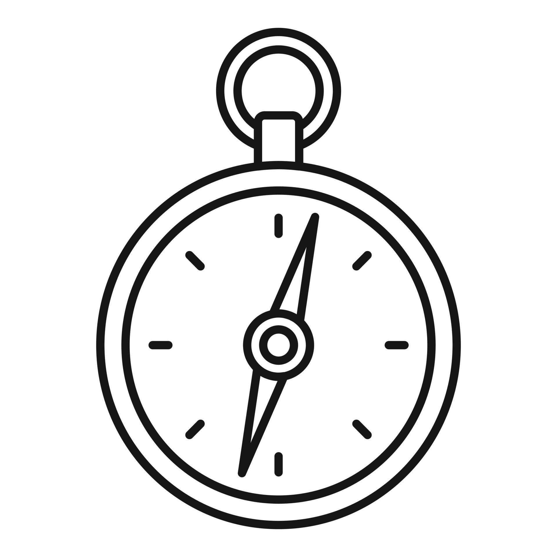 Metal Compass Icon Outline Style 14495966 Vector Art At Vecteezy