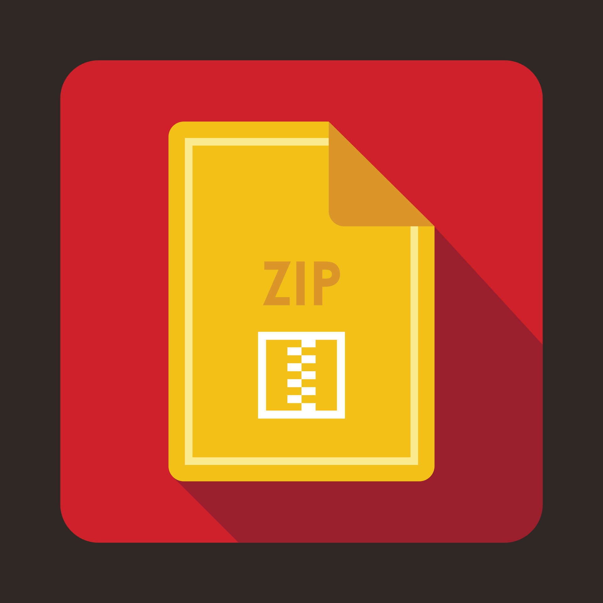icono de archivo zip, estilo plano 14497796 Vector en Vecteezy
