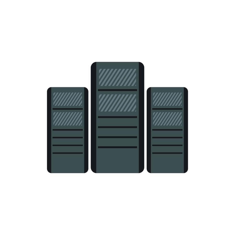 Computer system units icon, flat style 14497960 Vector Art at Vecteezy