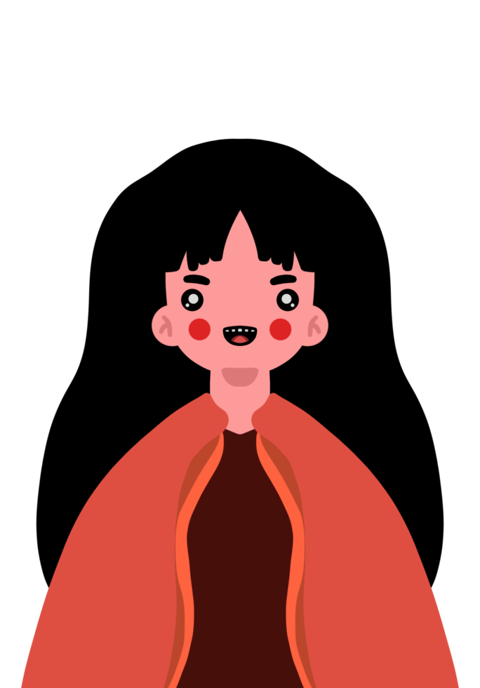 Cute Expression Girl Cartoon 14499711 Png