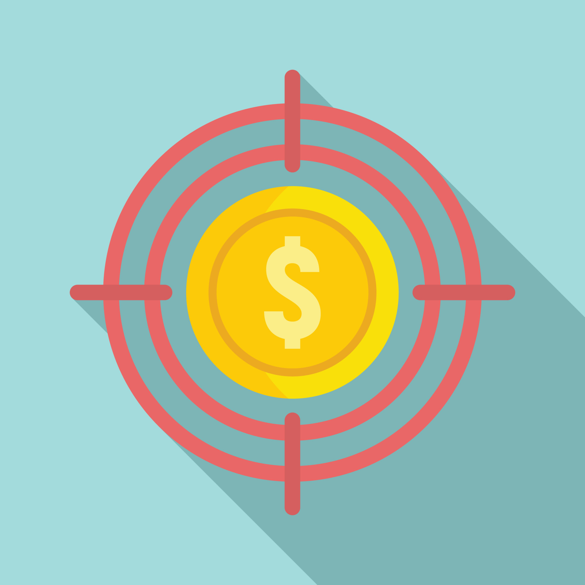 Target money remarketing icon, flat style 14500056 Vector Art at Vecteezy Target money remarketing icon, flat style 14500056 Vector Art at Vecteezy